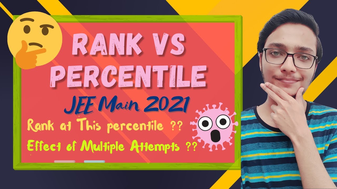 Rank vs Percentile Jee Main 2021? The 4 attempt Effect Explained! 99 ...