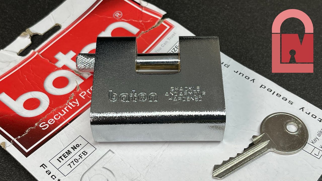 Baton Armoured Blocklock Picked and Raked - YouTube