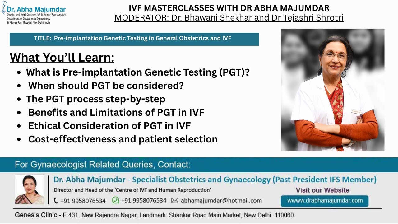 Pre implantation Genetic Test in Obs and IVF - YouTube