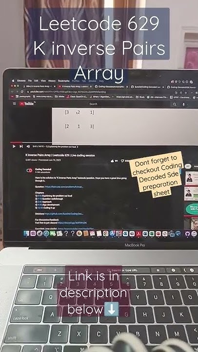 Leetcode 629 K Inverse Pairs Array | Coding Decoded SDE preparation Sheet - YouTube