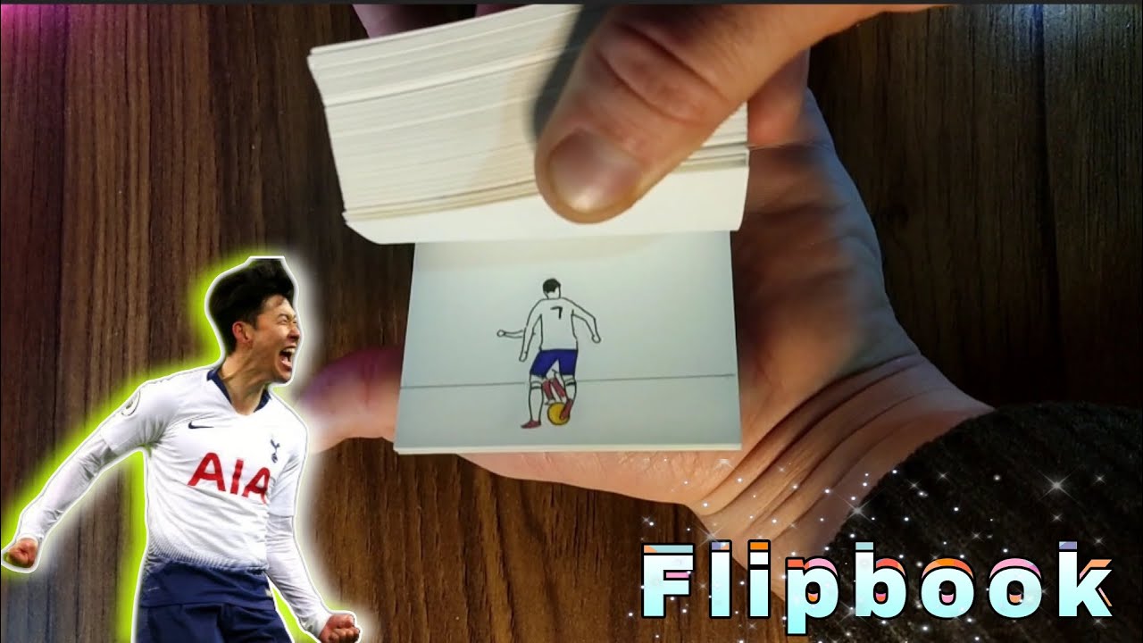 Flipbook Son's beautiful and technical goal /how to make Flipbook - YouTube