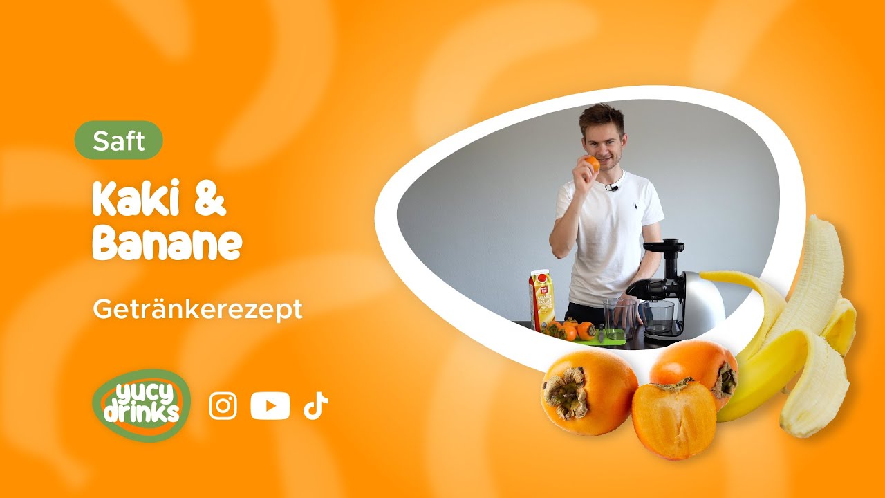 Kaki & Banane Saft — Saft Rezept — yucy drinks #shorts - YouTube