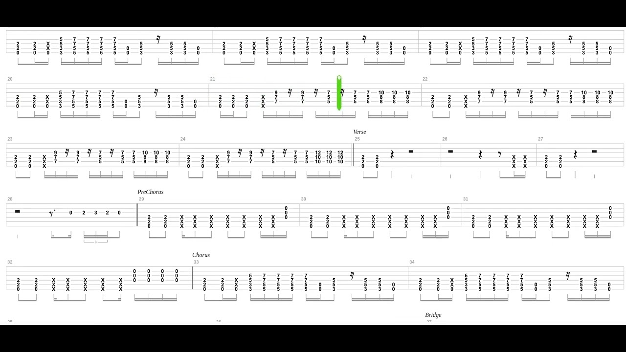 Gasoline Tab by Seether + Guitar only + Guitar tab - YouTube