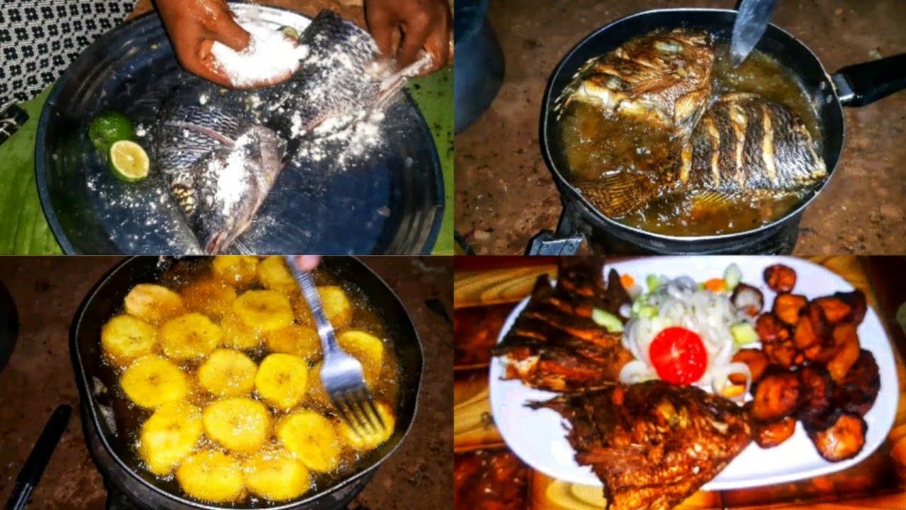 cooking African traditional food in Rwanda (amafi n'imizuzu)African ...