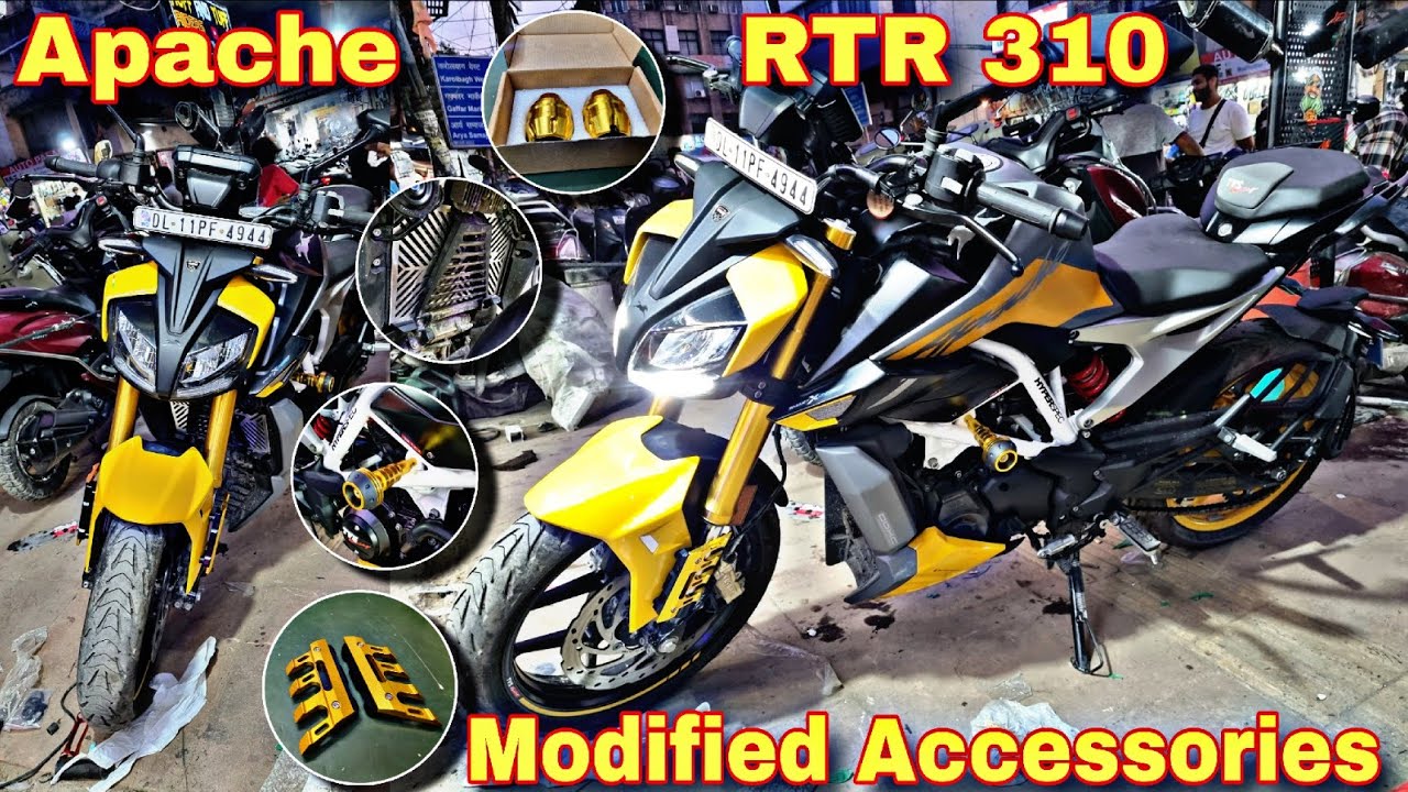 TVS Apache RTR 310 😎 Full Modified Accessories 🔥 Plug And Play Modified ...