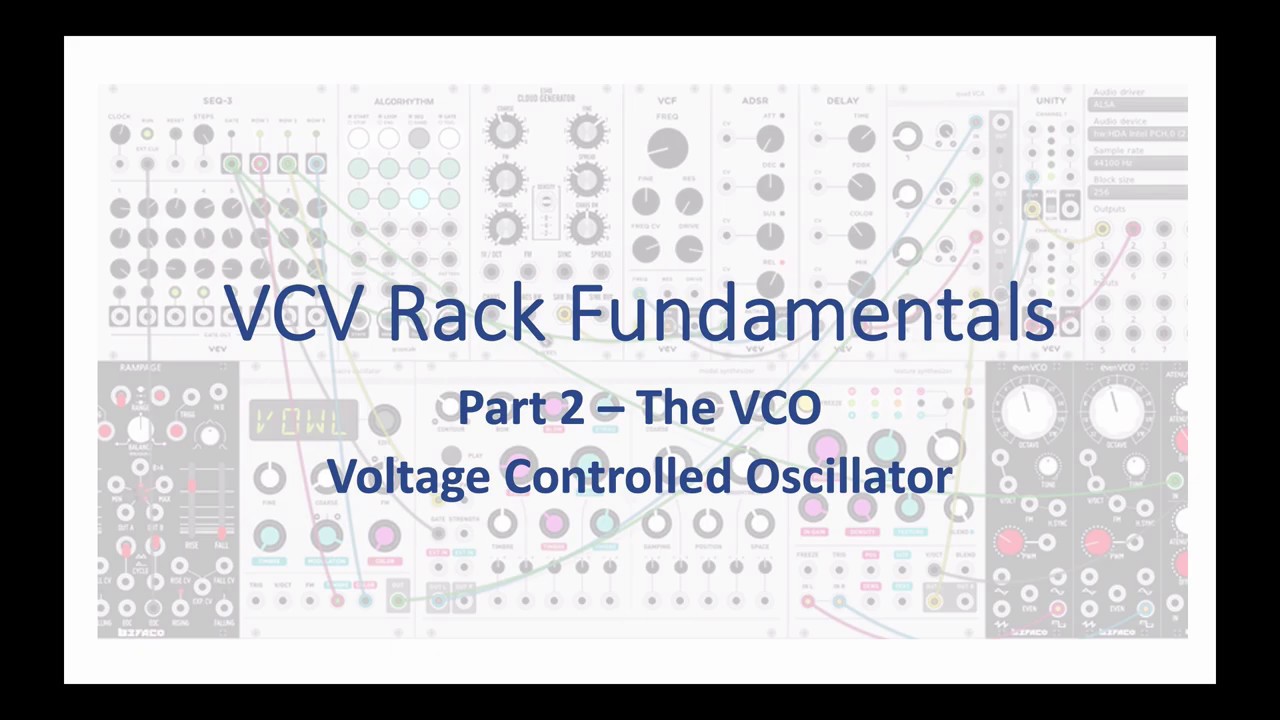 VCV Rack Tutorial Part 2 VCO - YouTube