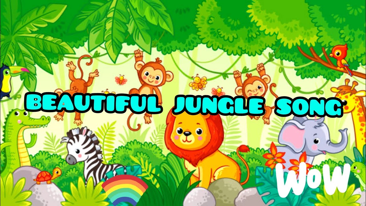 Jungle song adventure l Kids Rhymes and Stories । Fun jungle song for ...