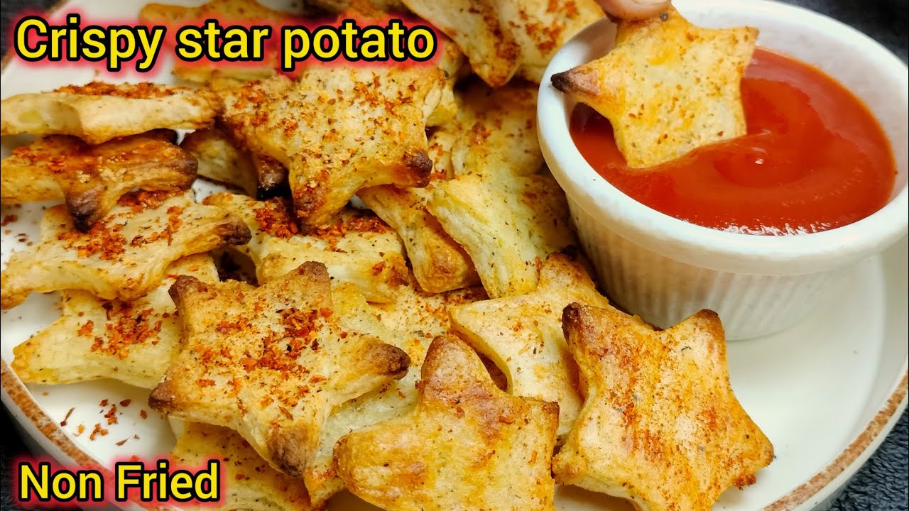 Non-Fried Star Potato Snack|Kids Will Love These Crispy Star Potatoes ...