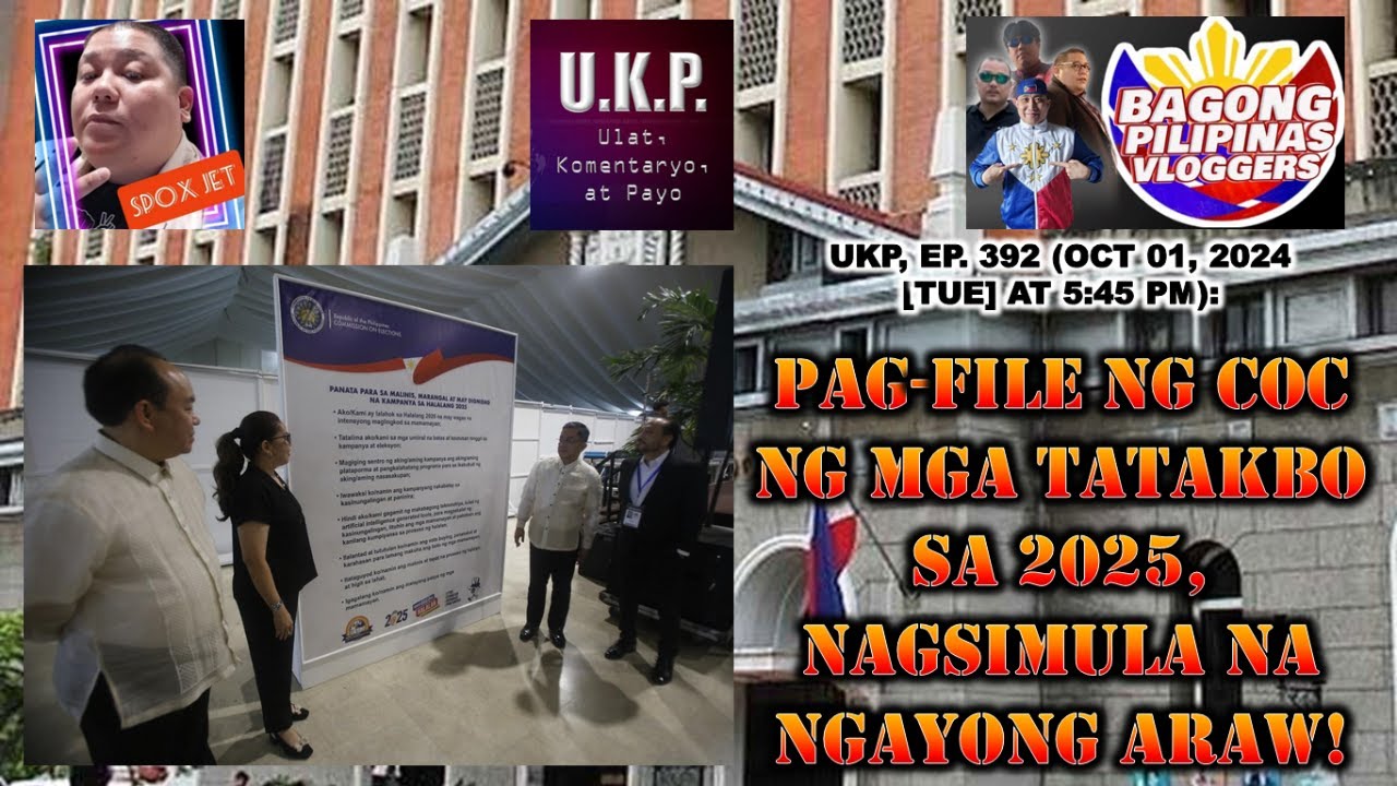 UKP, EP. 392 - PAG-FILE NG COC NG MGA TATAKBO SA 2025, NAGSIMULA NA NGAYONG ARAW! - YouTube