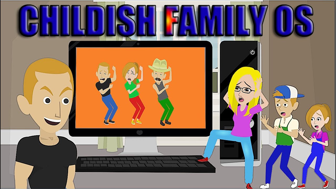 Dave Installs Childish Family OS on his Family's Computers - YouTube