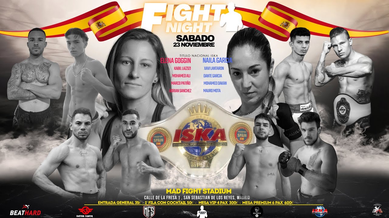 ISKA Pro women's boxing combat: Elena Goggin VS Naila García at ...