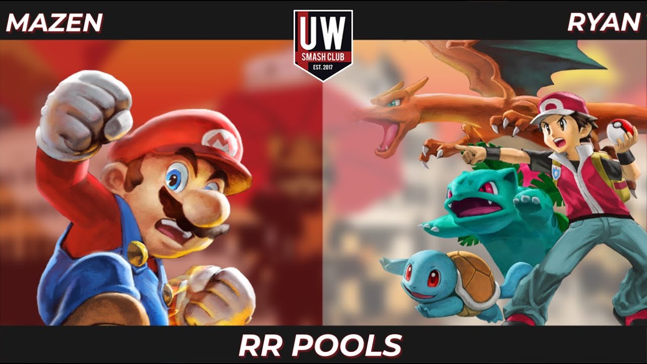 Mazen (Mario) vs Ryan (Pokemon Trainer) - Between 2 Lakes 62 RR Pools ...