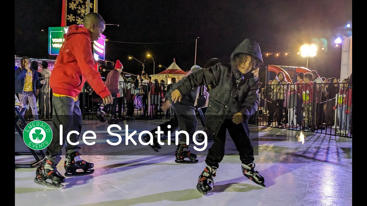 Ice Skating Rink Rentals by Emerald Events in Southern California - YouTube