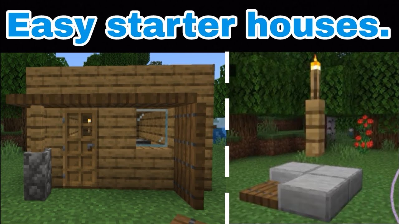 Easy starter houses in Minecraft | Saket Ranjan #minecraft #houses ...