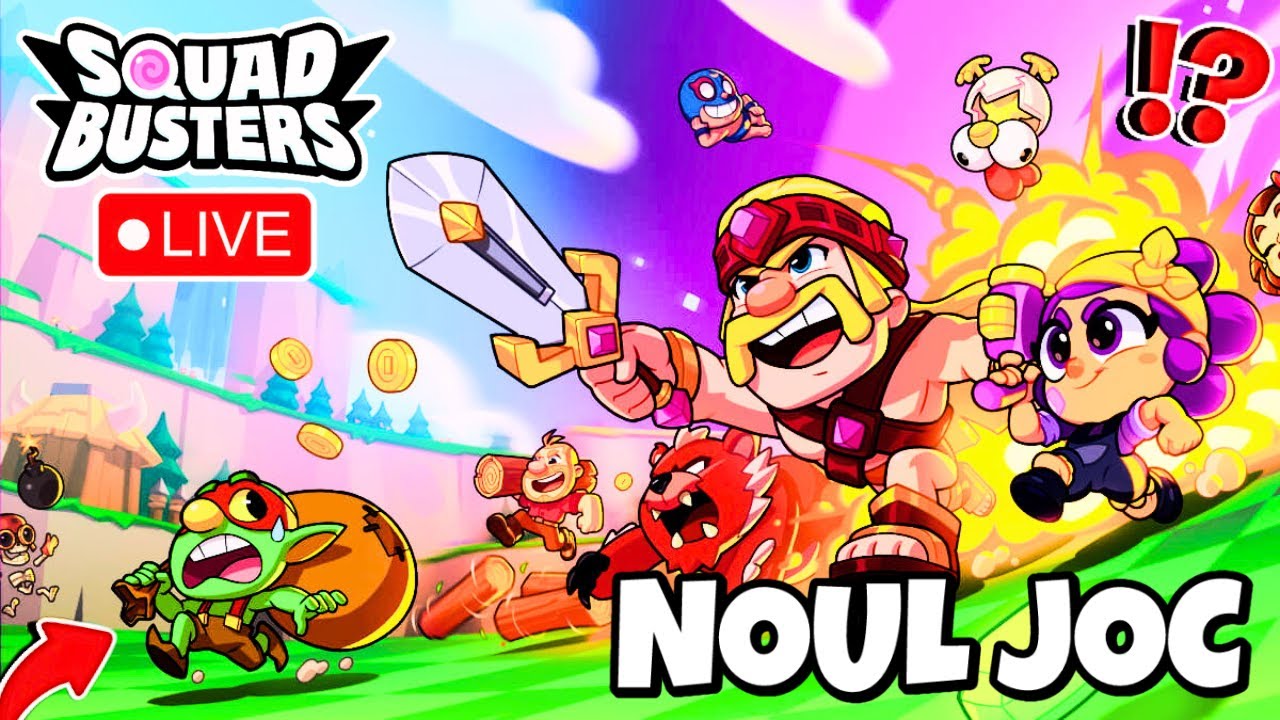 [LIVE] JUCAM NOUL JOC DE LA SUPERCELL - SQUAD BUSTERS! TUTORIAL? - YouTube