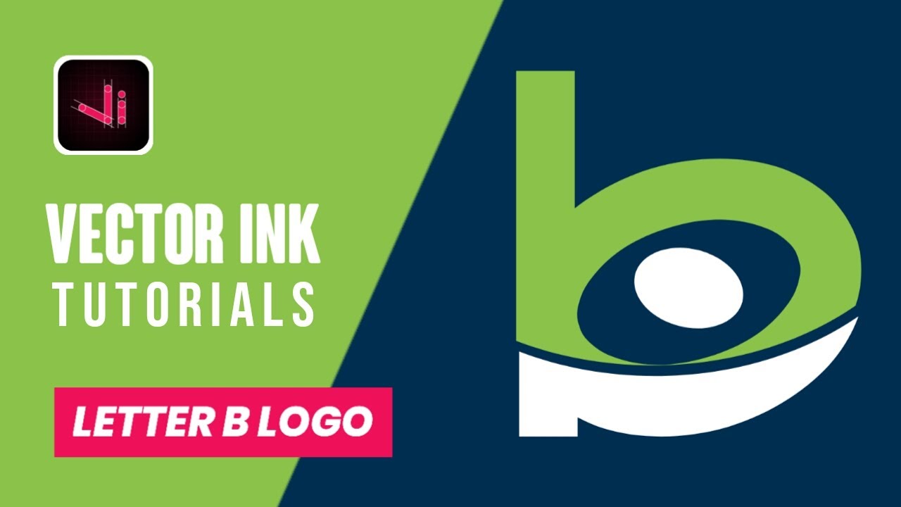 How to create a Letter B Logo | Vector Ink Tutorials - YouTube