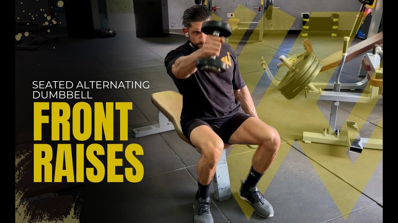 Seated Alternating Dumbbell Front Raises | Build Shoulder Strength ...