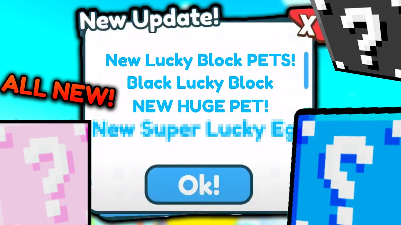 Lucky Block Part 2 Is COMING! in Pet Simulator X - Roblox - YouTube