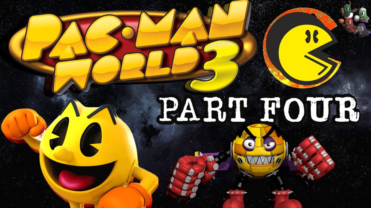 Pac-Man World 3 HD Gameplay #4: Gigatron BOSS fight, then Catacombs ...