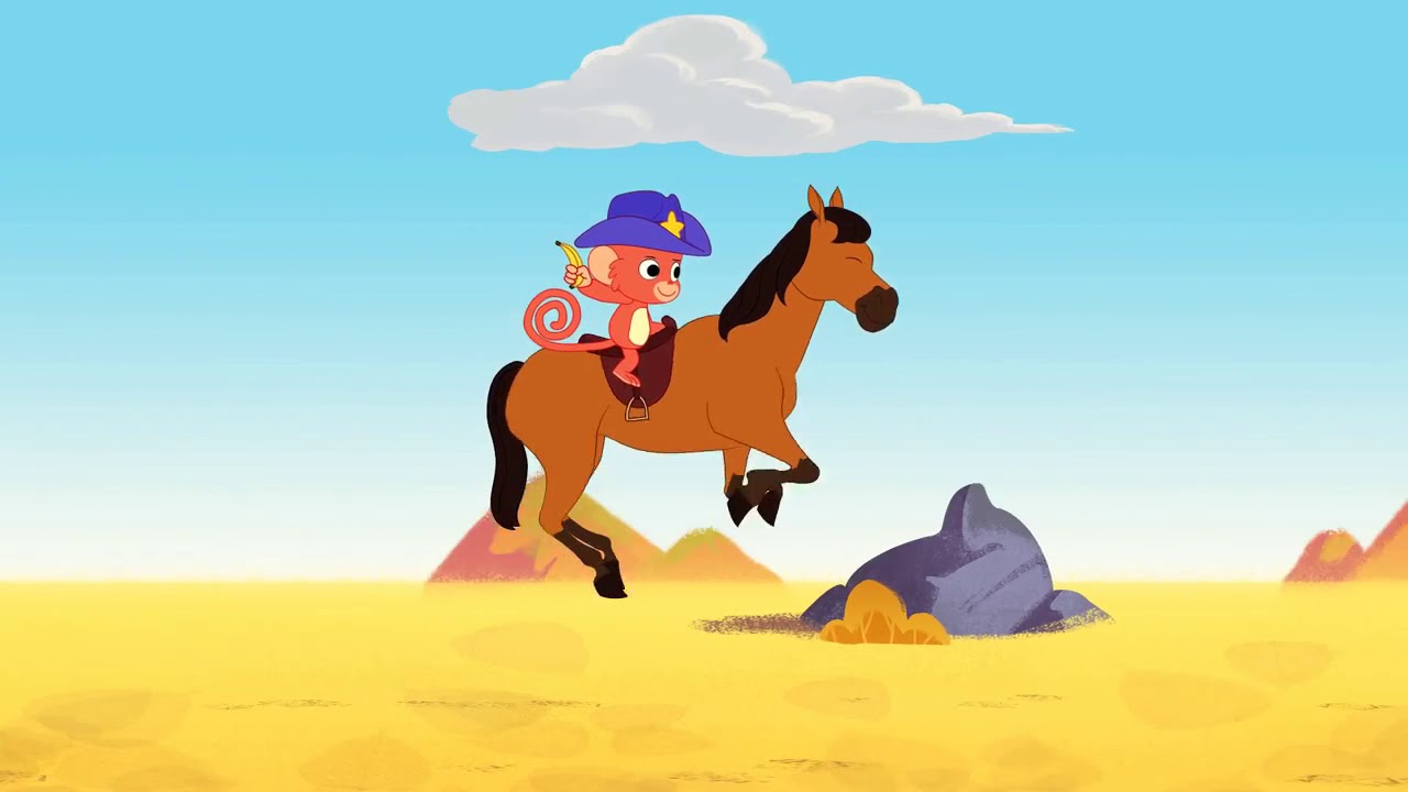 Cowboy Cartoon | animated Horse for kids | Club Baboo Magic Show - YouTube