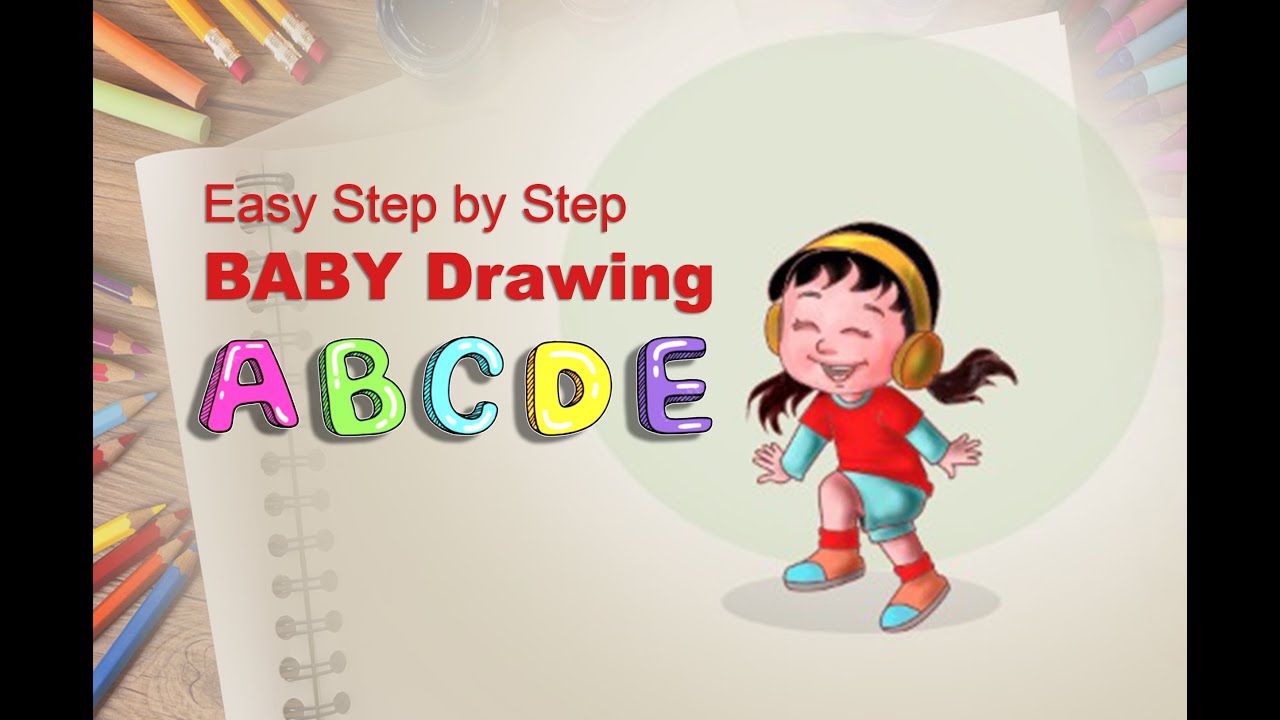 Easy Step by Step BABY Drawing - YouTube