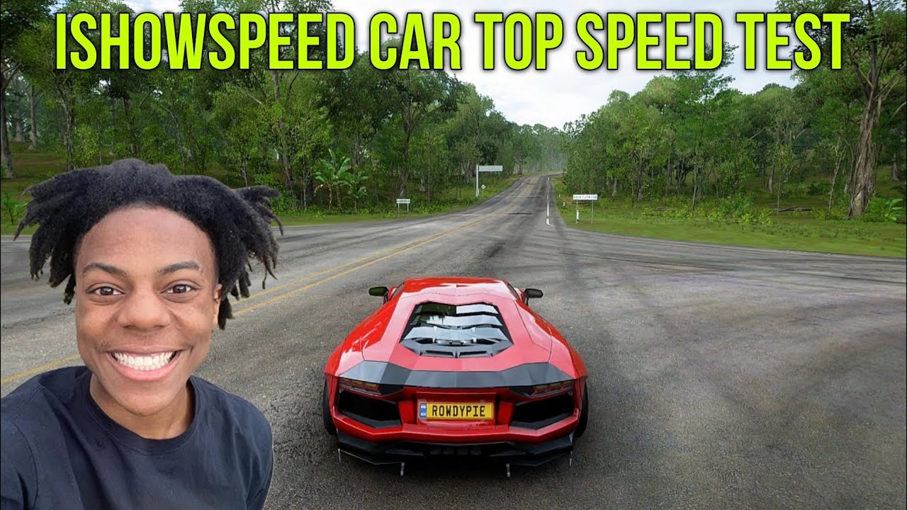 IShowSpeed LAMBO TOP SPEED TEST - YouTube