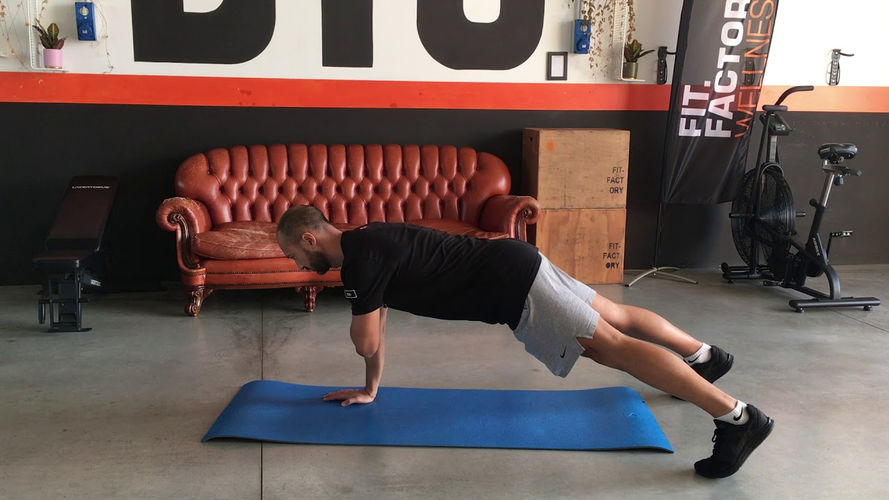 Plank a 3 appoggi isometrico. - YouTube