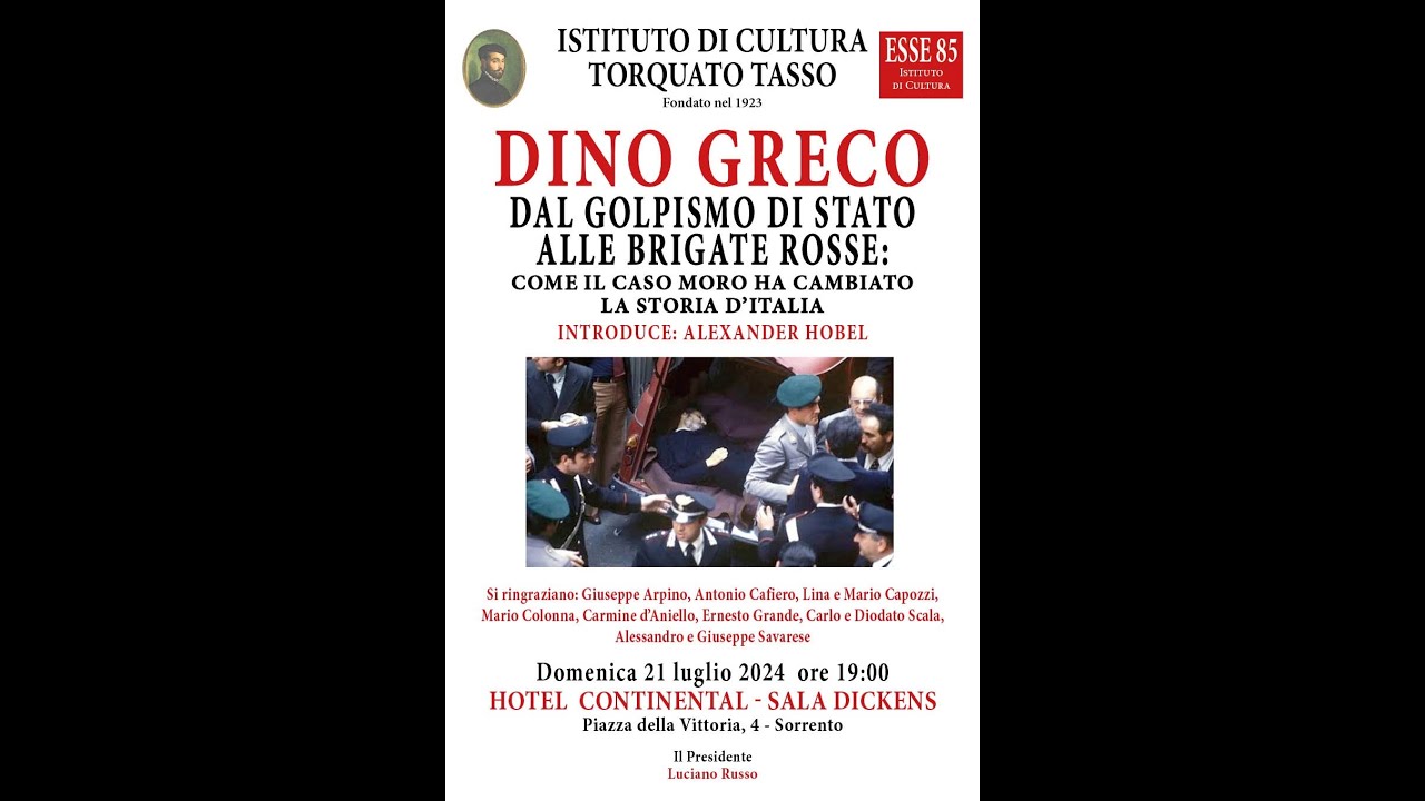 Dino Greco -Il Bivio - Presentazione del Libro -Sorrento Hotel ...
