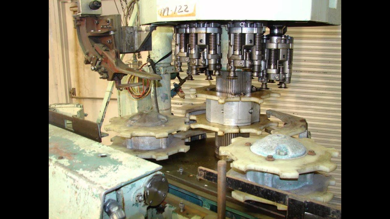 Alcoa ROPP 8 head capper. Equipped with ROPP chucks for - YouTube