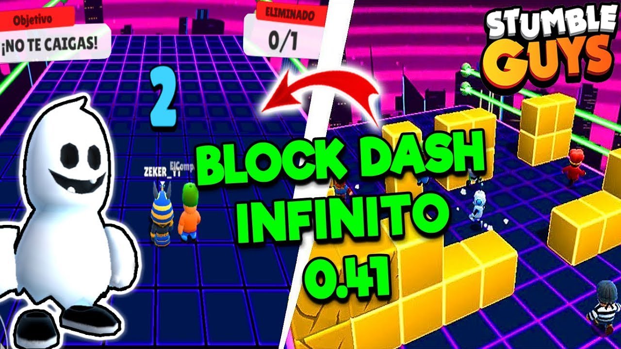 STUMBLE GUYS BLOCK DASH INFINITO - YouTube