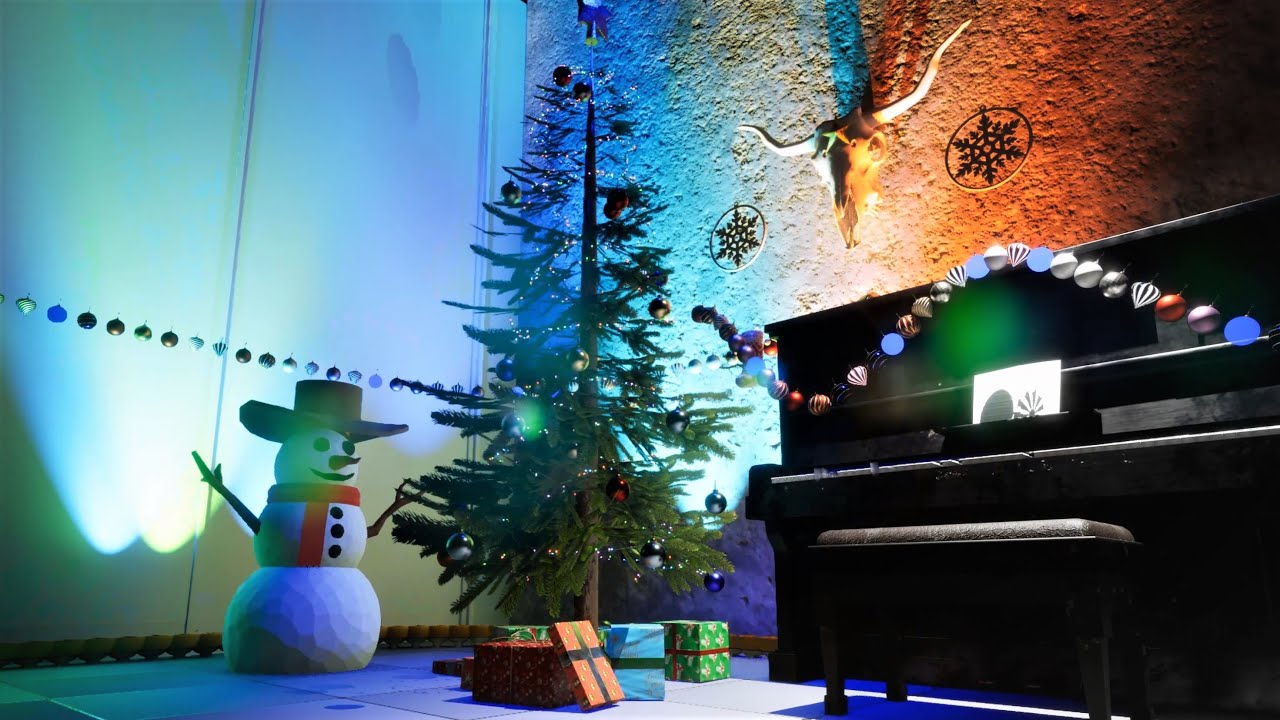 Lone Star Christmas Tree Animated Light Show -Realtime Raytraced ...