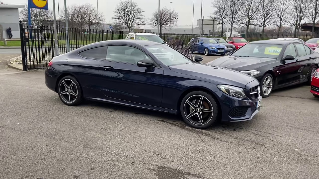 2017(66) blue Mercedes-Benz C Class2.0 C200 AMG Line (s/s) 2dr - YouTube