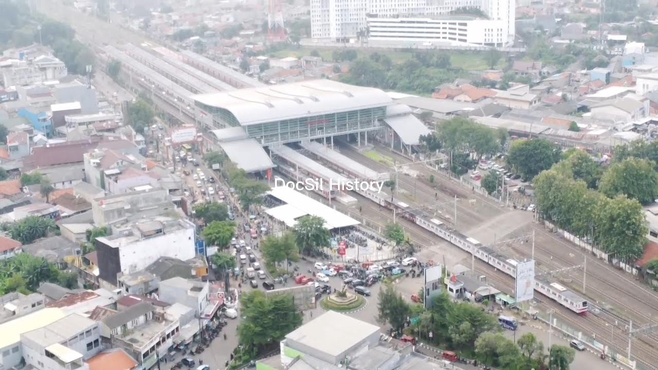 Terbang Di Atas Stasiun Kereta Cakung Bekasi Drone Video - YouTube
