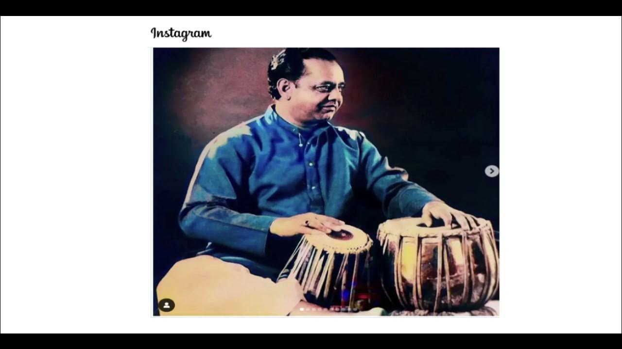 Ustad Allah Rakha Solo - Tabla Taranga - YouTube