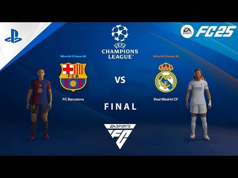FC 25 PS4 - FC Barcelona vs Real Madrid | UEFA Women's Champions League ...