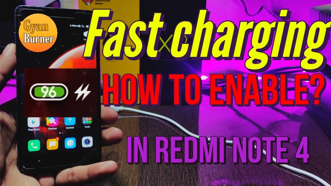 How To Enable Fast Charging In Redmi Note 4 by Gyan Burner - YouTube
