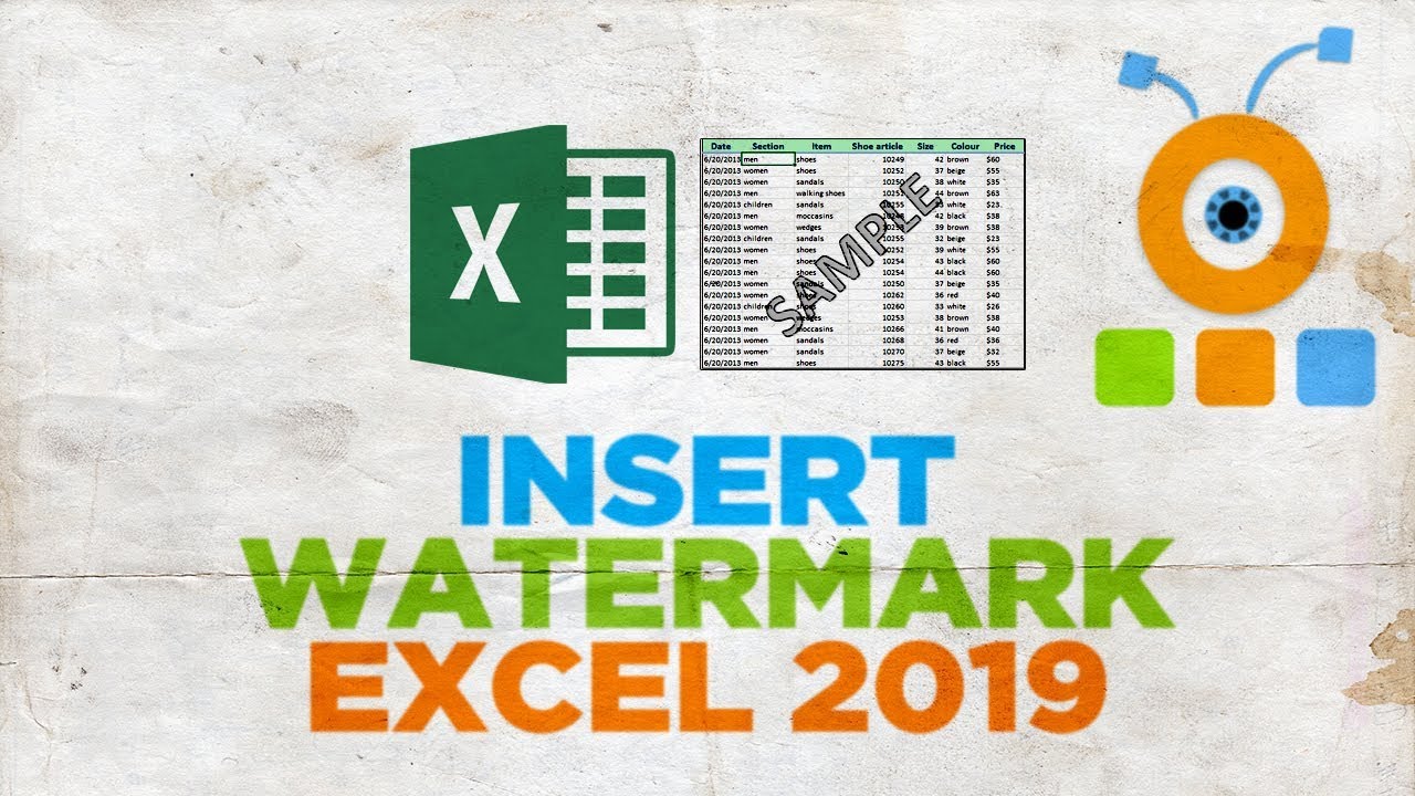 How To Insert Watermark In Excel 2019 How To Add Watermark In Excel How To Insert Watermark In Excel 2019 How To Add Watermark In Excel