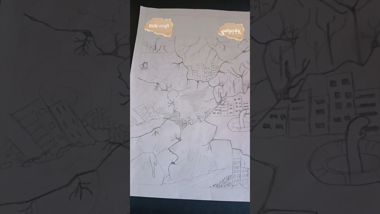 Disaster Management Poster making//For class 8,9//by Little craft - YouTube