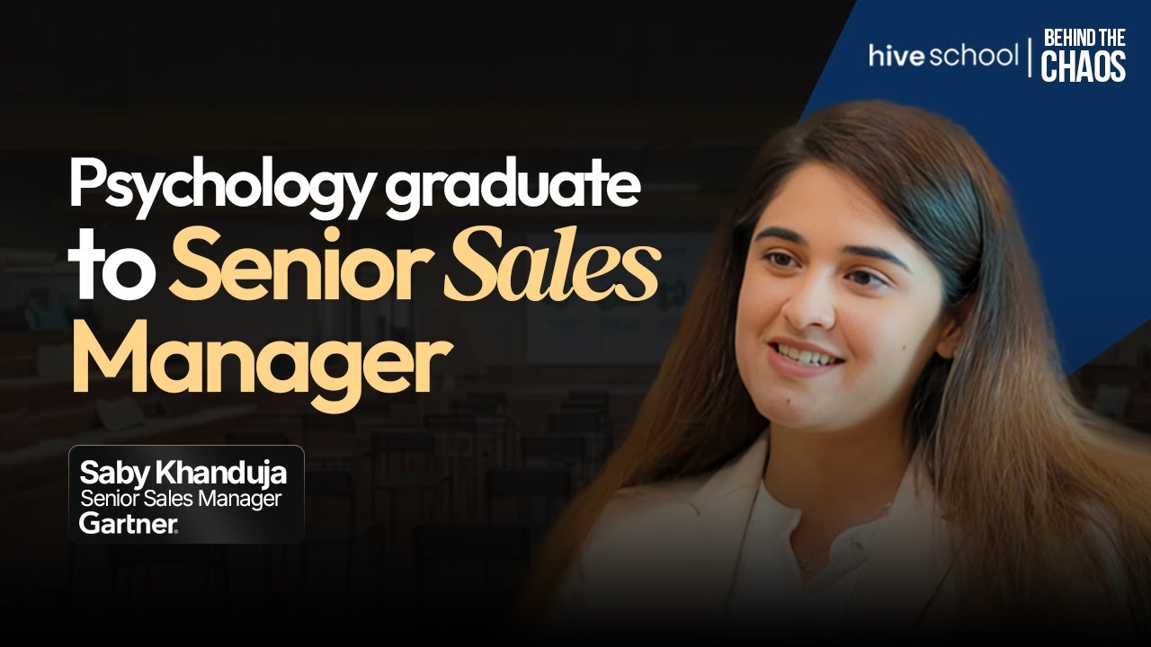 Psychology graduate to Senior Sales Manager at Gartner | Behind The ...