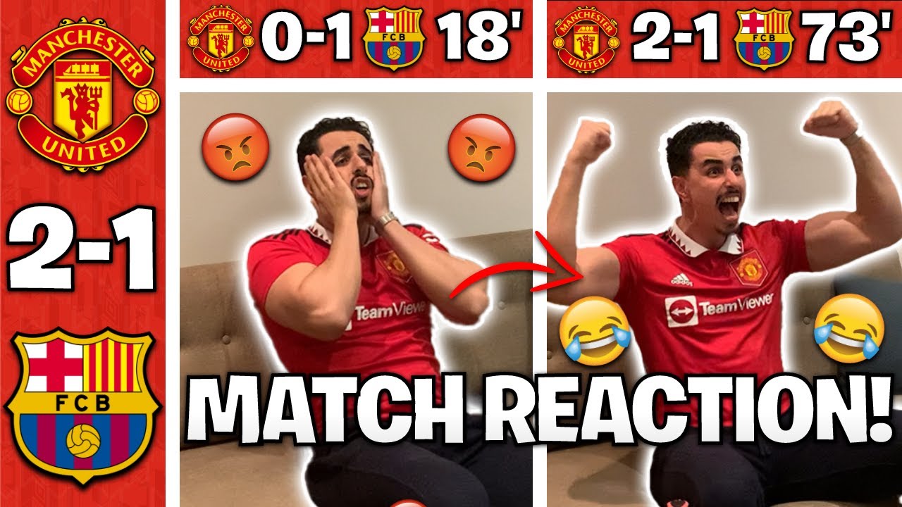 Man Utd Fan Goes Crazy Reacting To Man Utd 2 1 Barcelona Man United