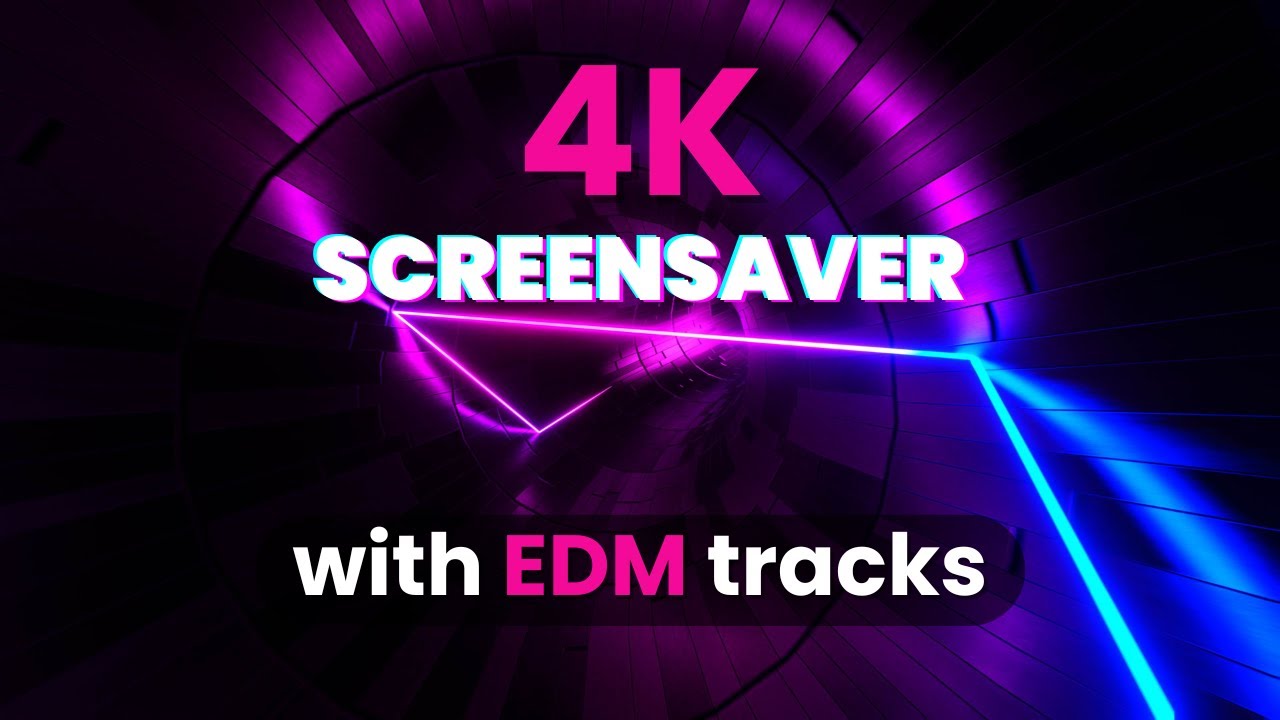 PHOTON TUNNEL 4K ⚡ 2-Hour Futuristic Synthwave Screensaver | Neon EDM ...