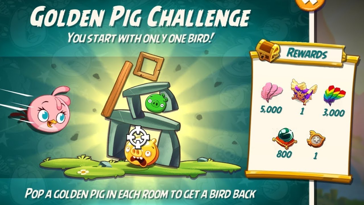 Angry birds 2 the golden pig challenge 7 nov 2023 with stella #ab2 ...