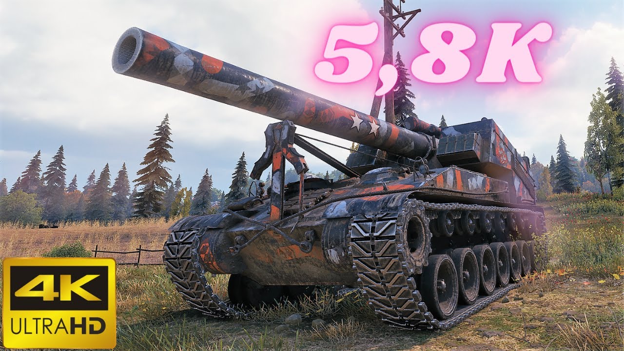 Arty T92 HMC 5.8K Damage World of Tanks Replays - YouTube