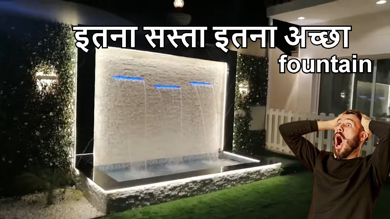 Water Fountain Cascade Installation waterfall/ Cascade Blade wall ...