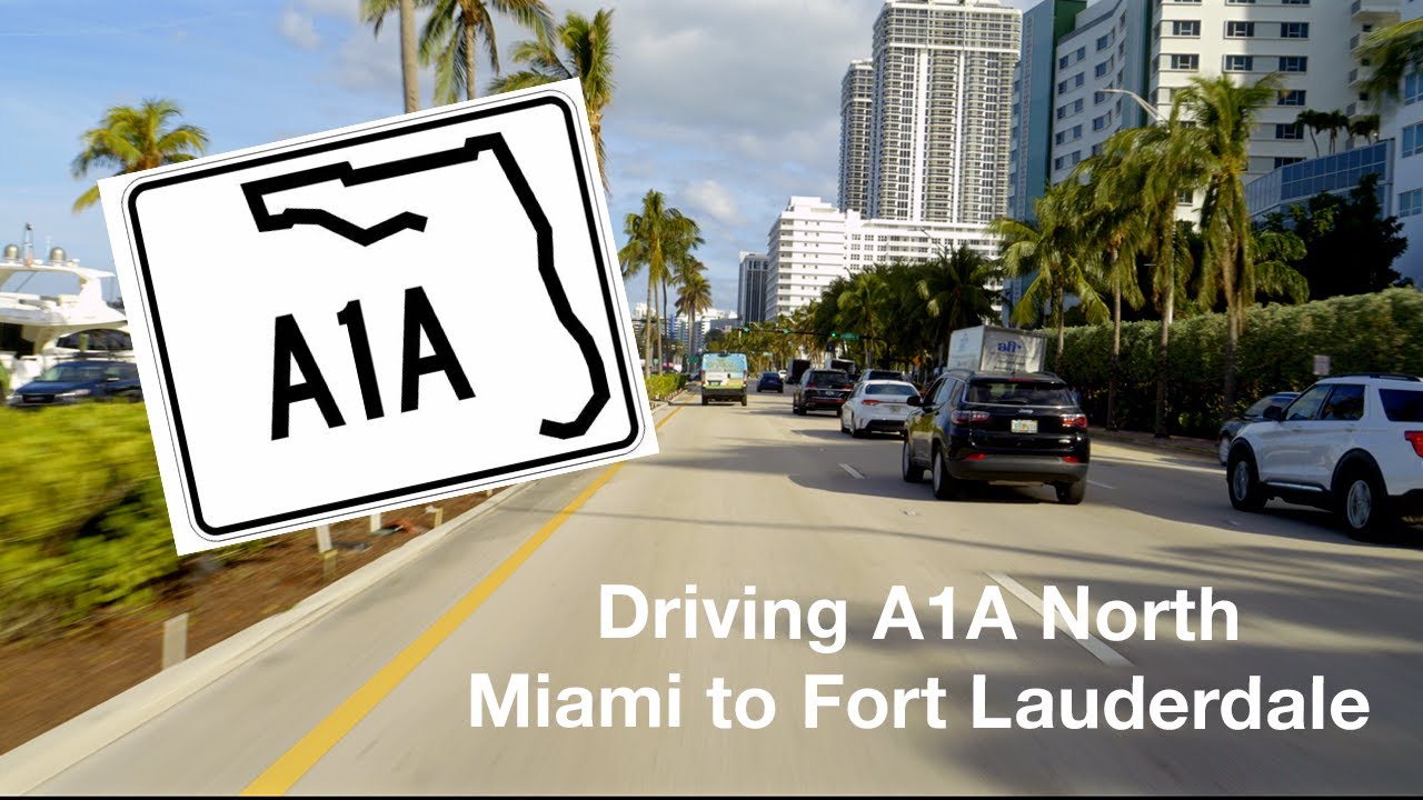Driving A1A - Miami to Fort Lauderdale - 4K - YouTube