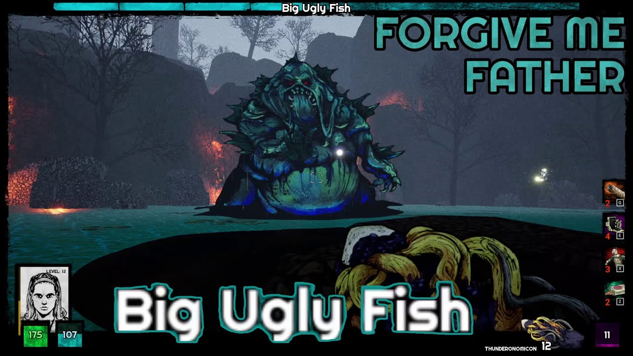 Forgive Me Father - Big Ugly Fish Boss Fight [GAMEPLAY] - YouTube