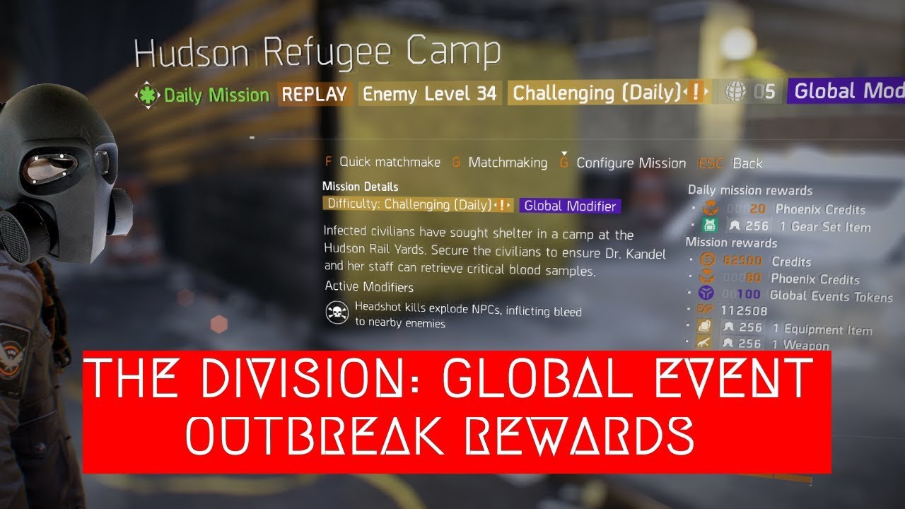 The Division: Global Event Outbreak Rewards | 95 Last Stand Caches ...