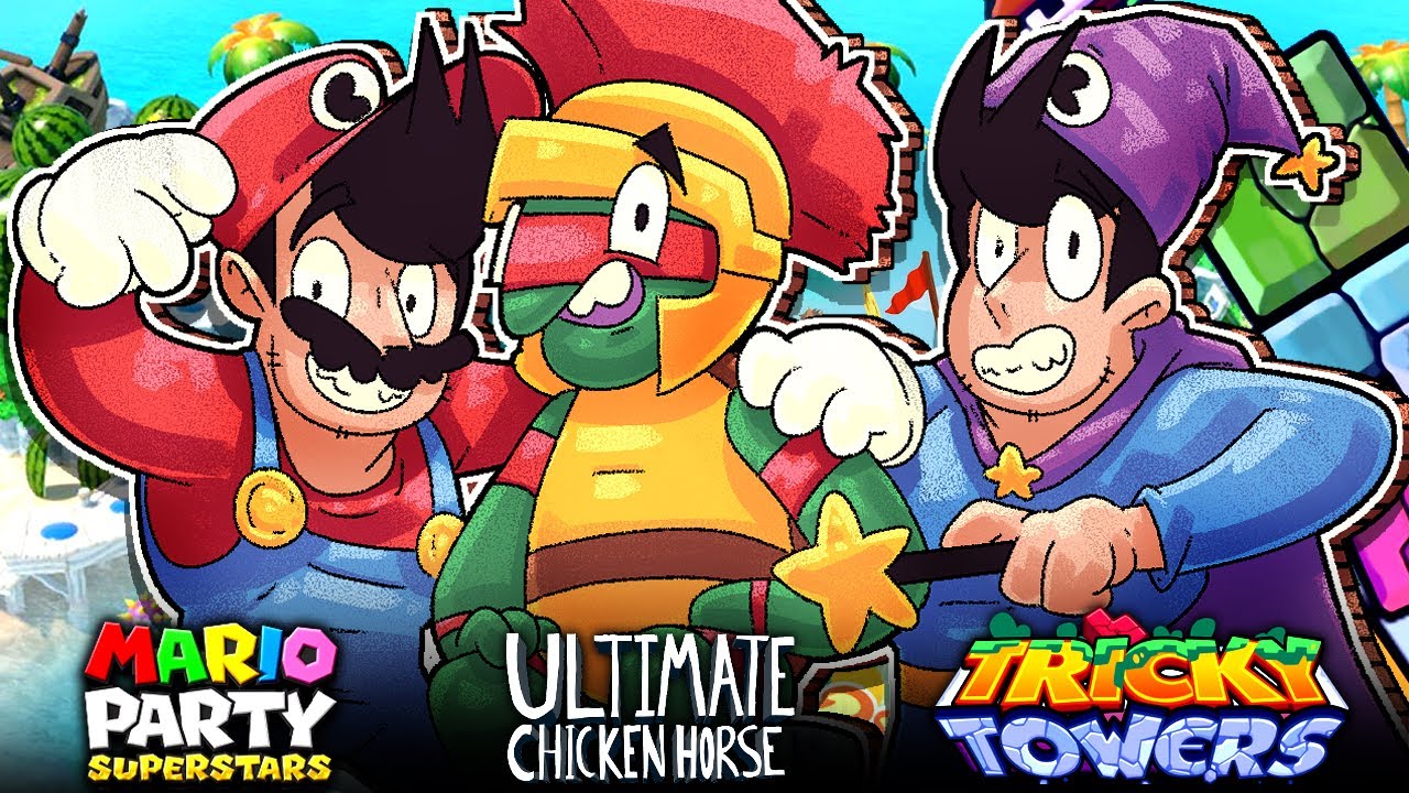 TRIPLE THREAT MATCH RETURNS! (Ultimate Chicken Horse | Mario Party ...