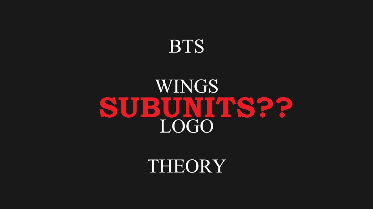 BTS WINGS LOGO THEORY (SUBUNITS???) - YouTube