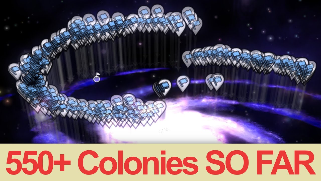 550+ Colonies | TAKING OVER SPORE'S GALAXY - YouTube